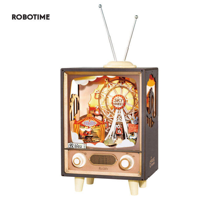 Robotime ROKR โรงงานหินอ่อนช็อกโกแลต3D เกมปริศนาไม้โมเดลตัวต่อของเล่น ...