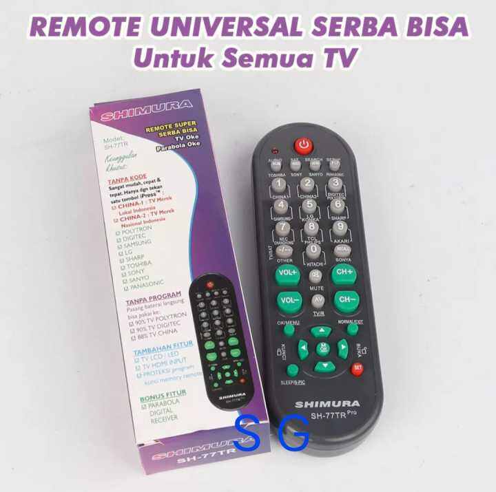 Remote TV SHIMURA Universal Super Serba Bisa (TV oke, LCD, LED, HDMI ...