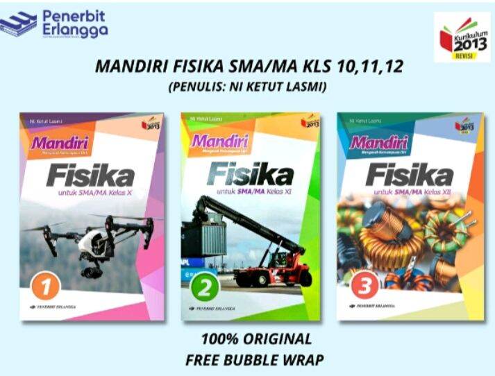 BUKU MANDIRI FISIKA UNTUK SMA/MA KELAS 10-11-12 EDISI REVISI KURIKULUM K13 PENERBIT ERLANGGA ...