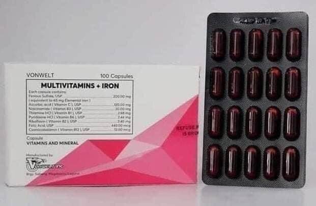 Vonwelt Multivitamins with Iron 100 capsules | Lazada PH