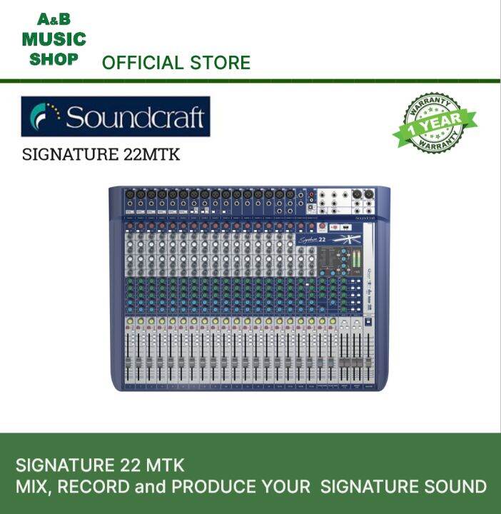 Soundcraft Signature 22MTK Mixer | Lazada PH