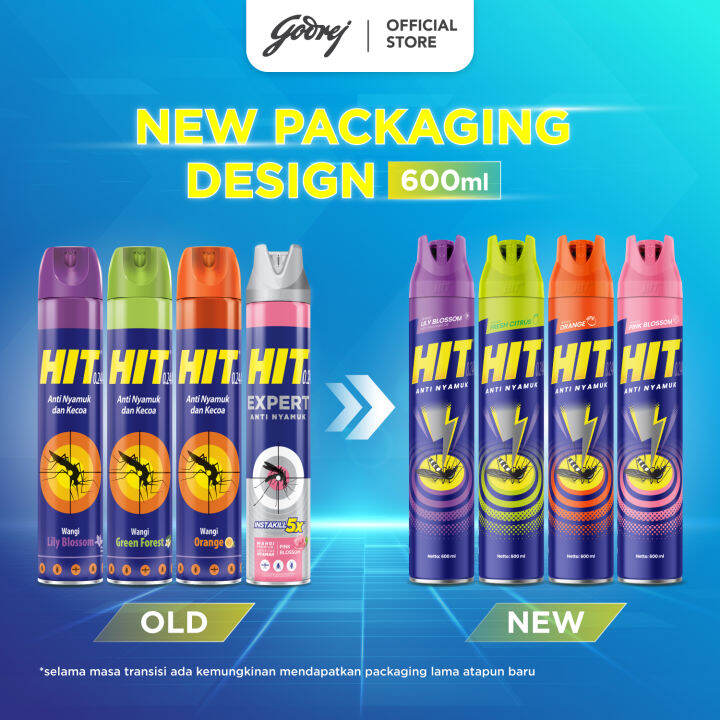 Hit Anti Nyamuk Aerosol - Hit Insektisida 400ml dan 600ml - Hit Semprot ...