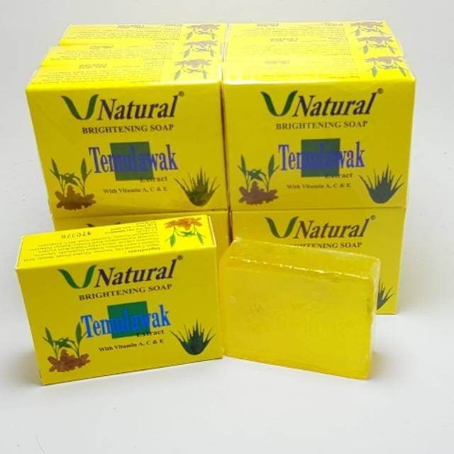 V NATURAL sabun batang temulawak original & sabun beras | Lazada Indonesia