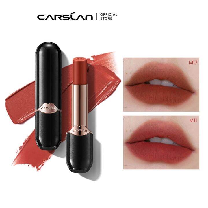 [GWP - NOT SALE] ลิปสติกลิปสติกเนื้อแมท Carslan เนื้อแมทยาวนานตลอดทั้งวัน1G | Lazada.co.th