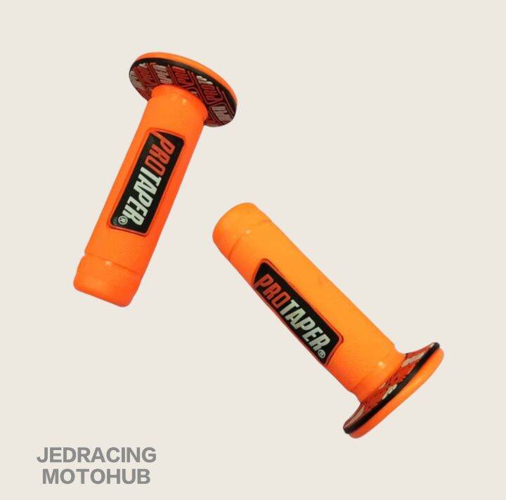 HANDLE GRIP FULL RUBBER PRO TAPER ORANGE FOR MOTORCYCLE | Lazada PH