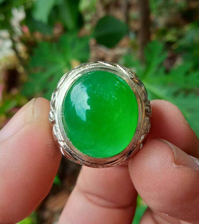 Batu Giok Birma(GreenJade)Natural Type-c Top Quality (Real picture ...