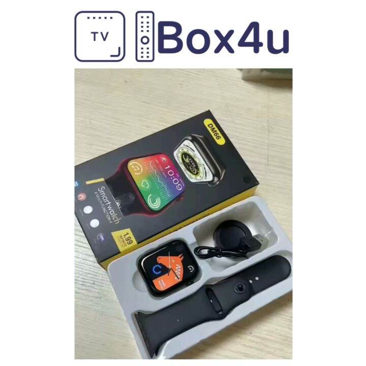 DM66 Smart Watch Full Screen Touch Bluetooth Call Heart Rate Blood Pressure Smartwatch Fitness ...