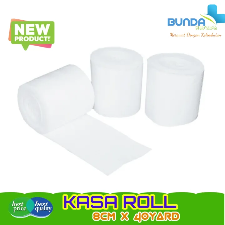 Kasa Gulung Perban Luka Medis Roll Besar Ukuran 8Cm x 40yard | Lazada ...
