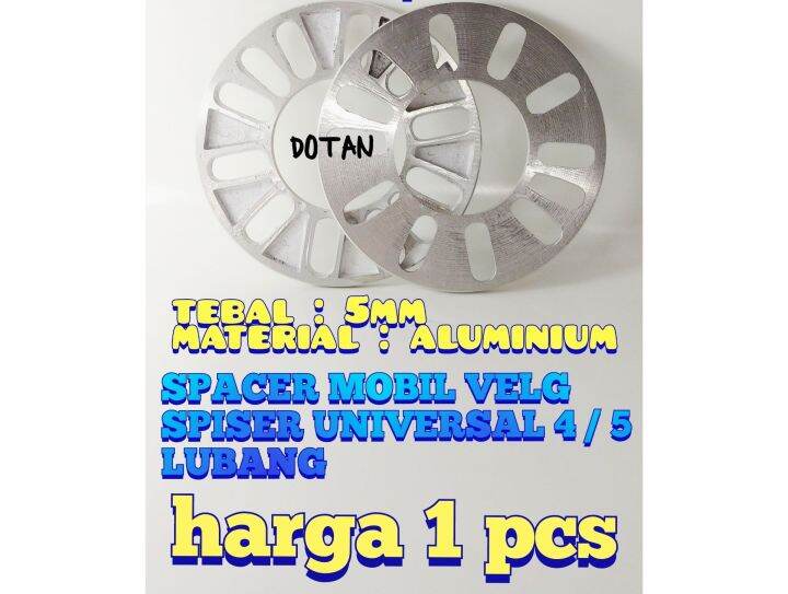 SPISER / SPACER BAN RODA VELG UNIVERSAL 4/5 LUBANG PCS 5MM | Lazada ...