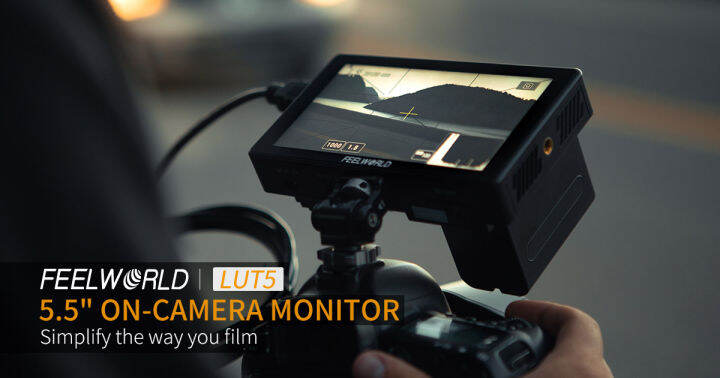 FEELWORLD LUT5 5.5 Inch Ultra High Bright 3000nit Touch Screen DSLR ...
