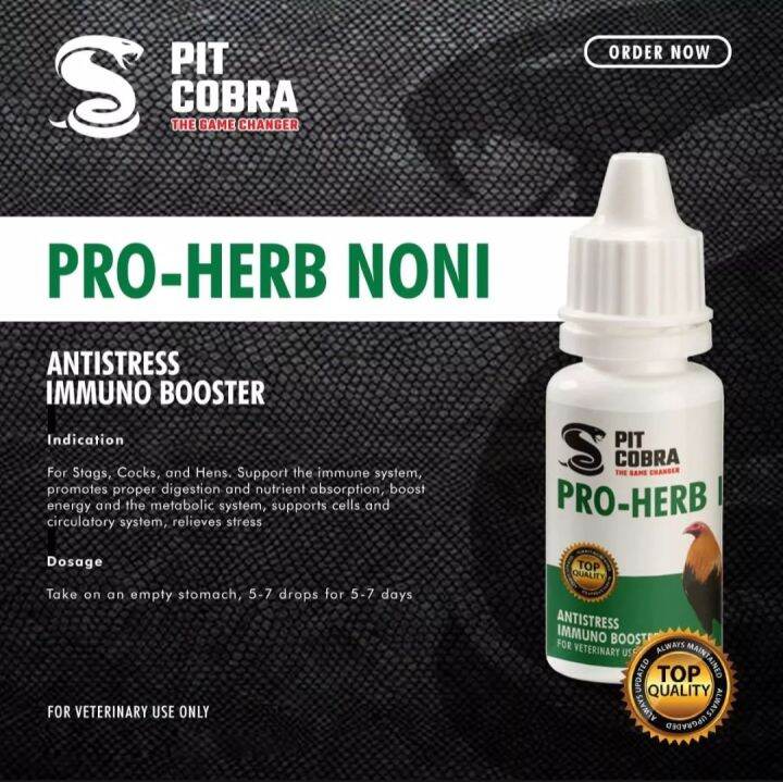 PRO-HERB NONI 15 ml (anti stress and immune booster) for fighting cock ...