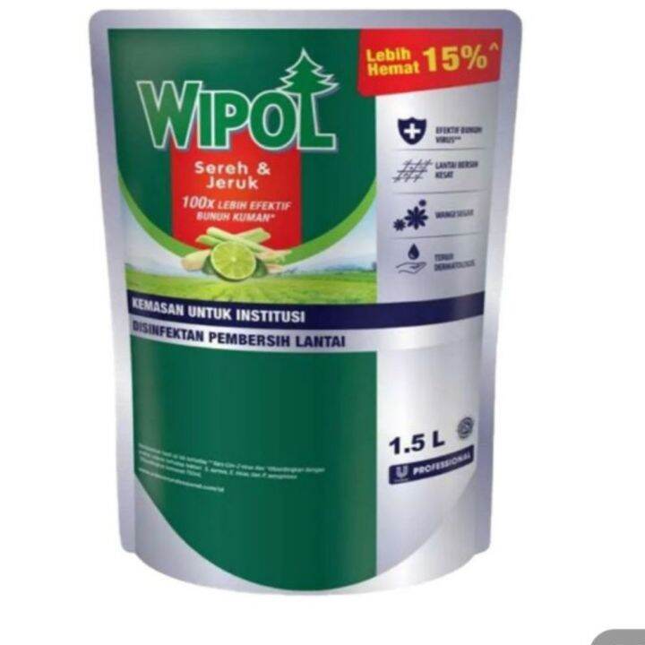 Wipol Karbol Professional Sereh dan Jeruk 1,5 L | Lazada Indonesia