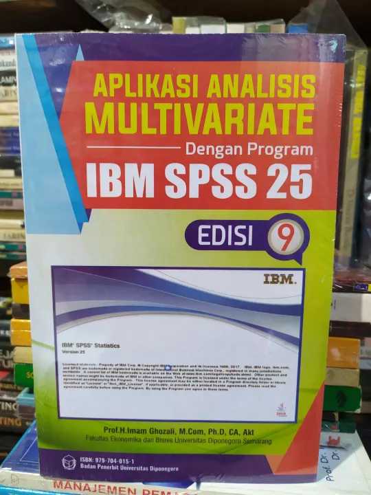 BUKU APLIKASI ANALISIS MULTIVARIATE IBM SPSS 25 | Lazada Indonesia BUKU APLIKASI ANALISIS MULTIVARIATE IBM SPSS 25 | Lazada Indonesia