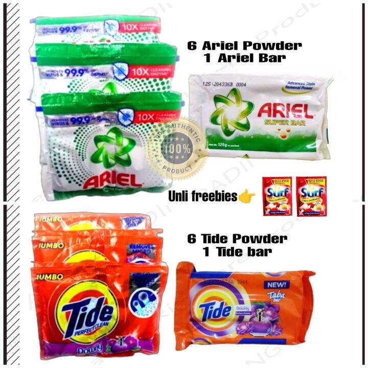 Combo Set Ariel Powder with Ariel Super Bar / Tide Powder with Tide ...