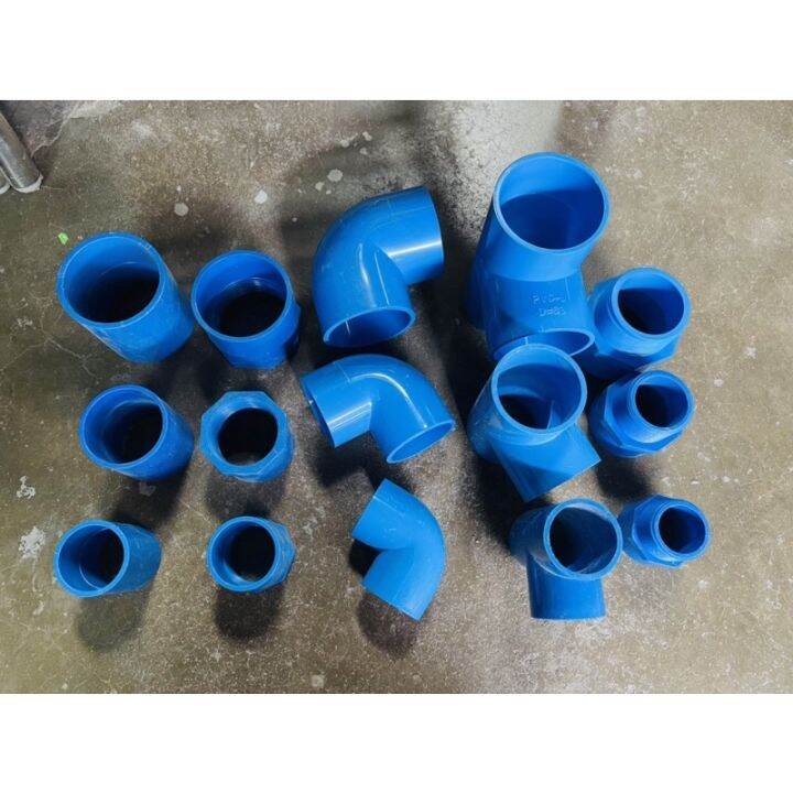 PVC Blue Fittings 11/2”50mm(Elbow, Tee, Coupling, , ) | Lazada PH