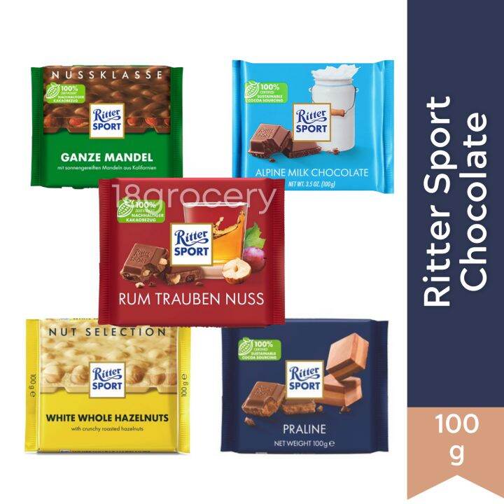 Ritter Sport Chocolate, 100g | Lazada Singapore