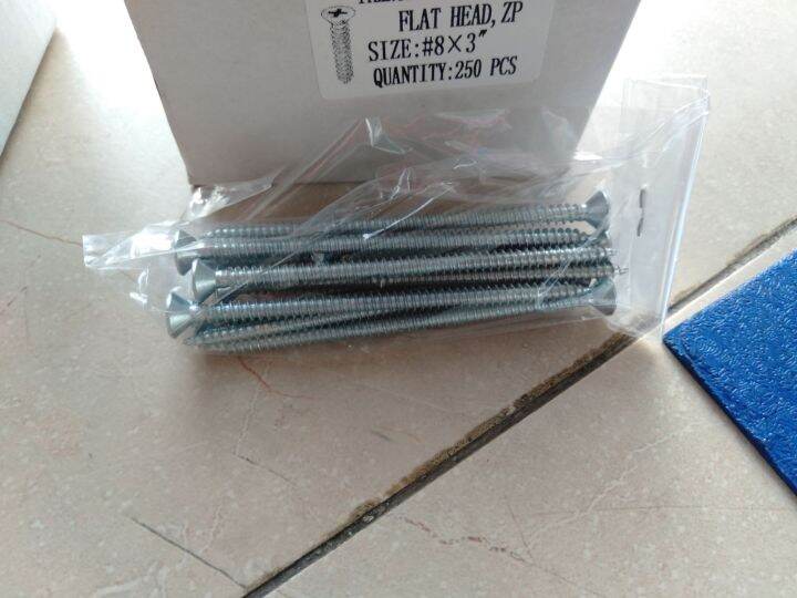 skrup tapping 8 x 3 (7,5cm) per 10 pcs( kepala rata/fab) | Lazada Indonesia