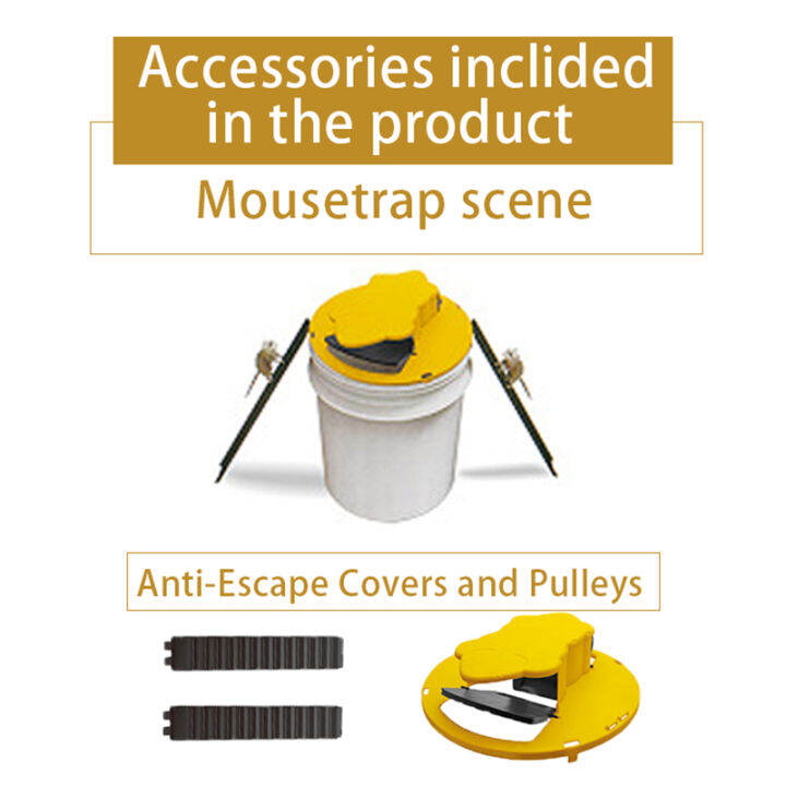 【COD】Smart mouse trap Plastic cover is automatically reset flip Mouse ...