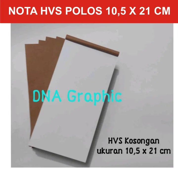 NOTA HVS POLOS ATAU KOSONGAN UKURAN 10,5 X 21 Cm | Lazada Indonesia
