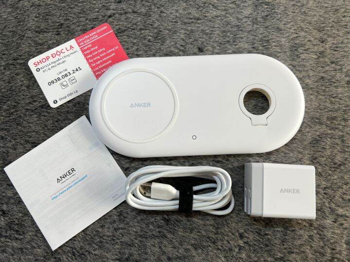 Đế Sạc 2 In 1 Anker PowerWave+Pad with Watch Holder A2570 - Chính Hãng ...