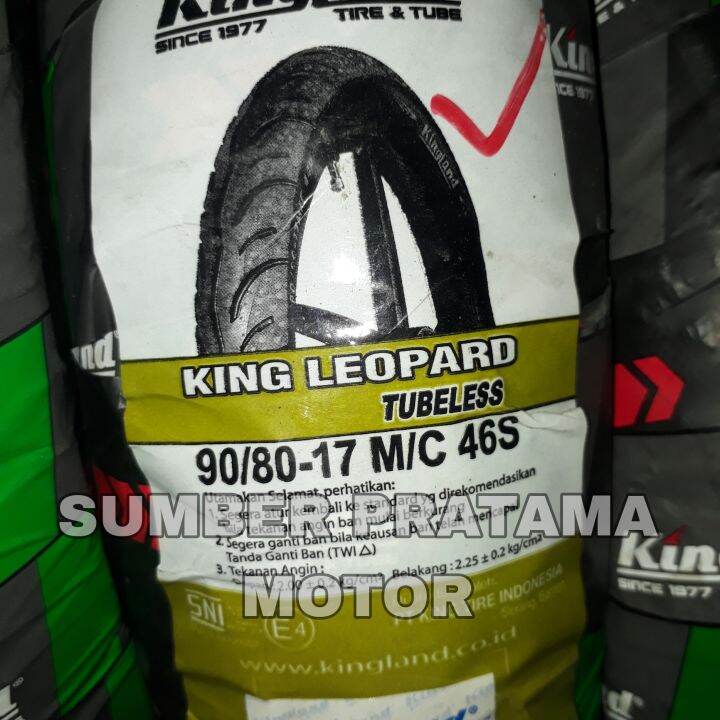 ban motor tubeless kingland king leopard 90/80-17 | Lazada Indonesia