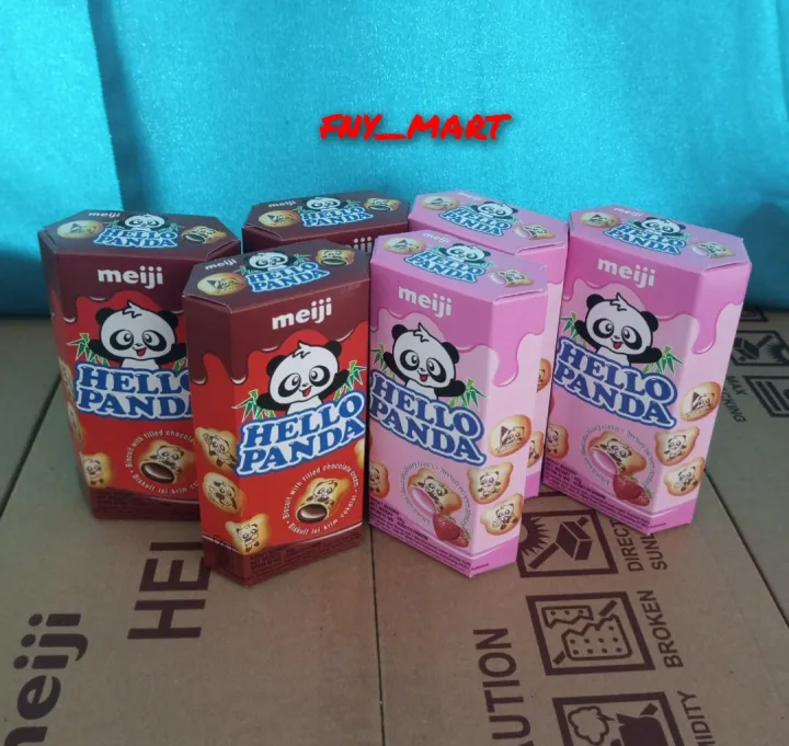 Hello Panda kemasan 42gr / Snack meiji Hello Panda 42gr Box | Lazada ...