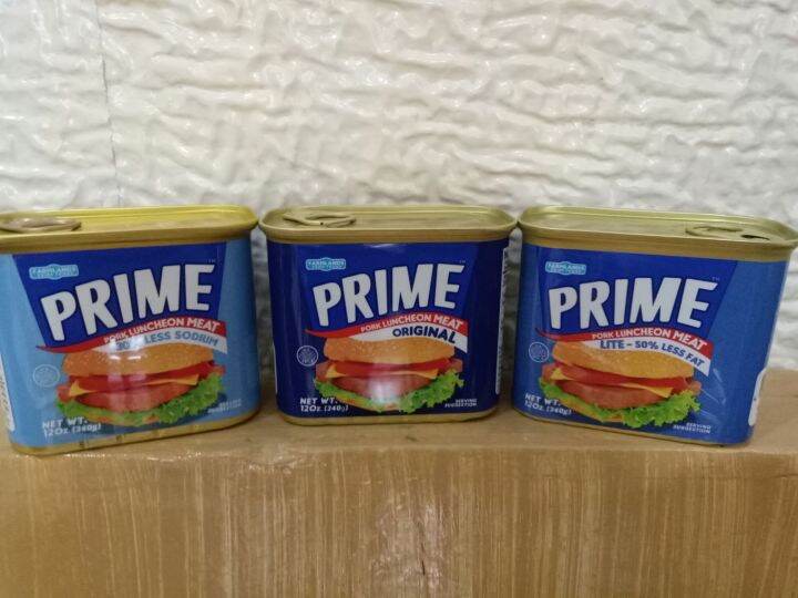 PRIME Pork Luncheon Meat Original, Less Sodium, Less Fat (340g) | Lazada PH