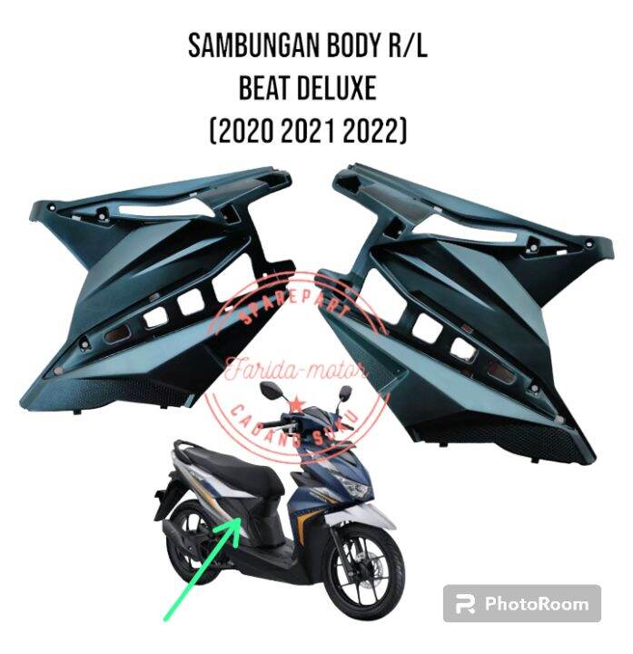 Cover body samping Honda beat deluxe/sambungan body kanan kiri beat led ...