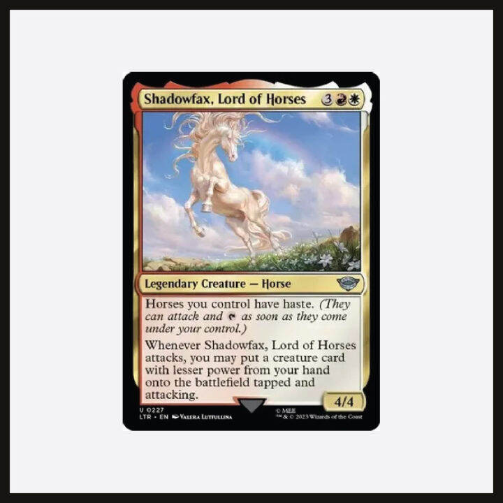 [MTG][Creature][Red][White] Shadowfax, Lord of Horses (Foil) [Magic ...