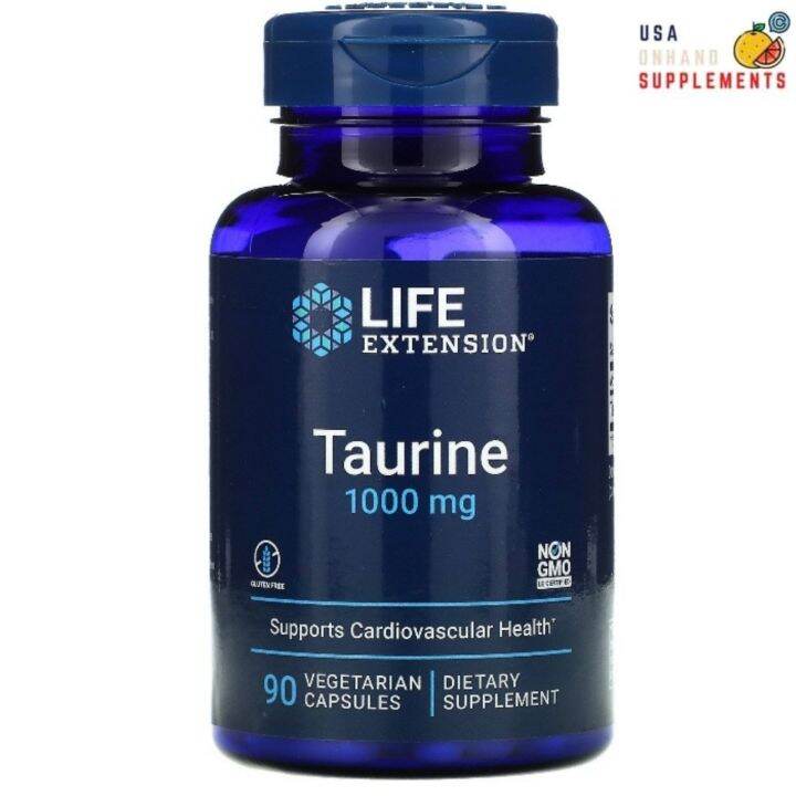 Life Extension, Taurine, 1,000 mg, 90 Vegetarian Capsules | Lazada PH