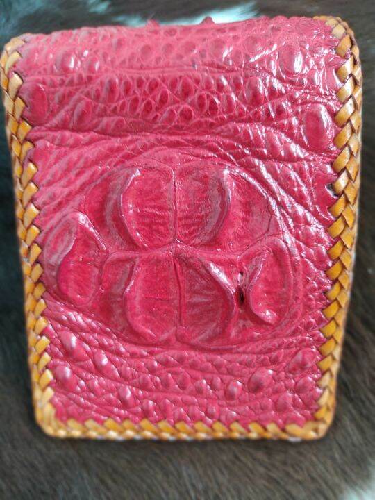 กระเป๋าสตางค์US หนังจระเข้แท้ หนังเต็มใบ | Lazada.co.th