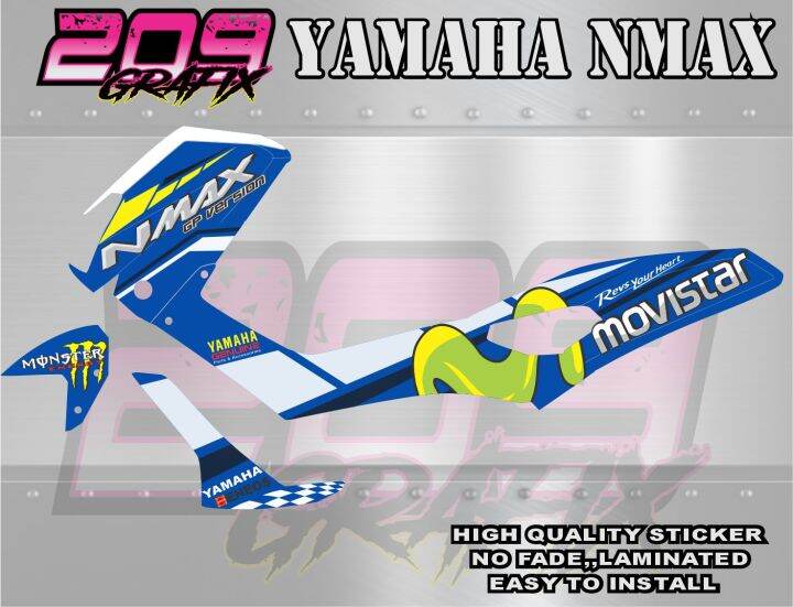Yamaha NMAX decals sticker, Laminated | Lazada PH