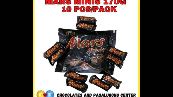 M&M MARS MINIS Milk Chocolate with Caramel Candy Bars 170g 10pieces per ...