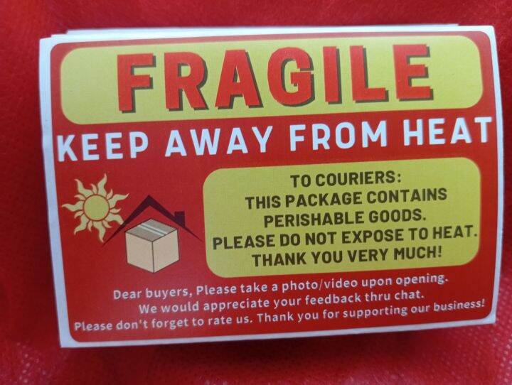Fragile Keep Away from Heat | Lazada PH