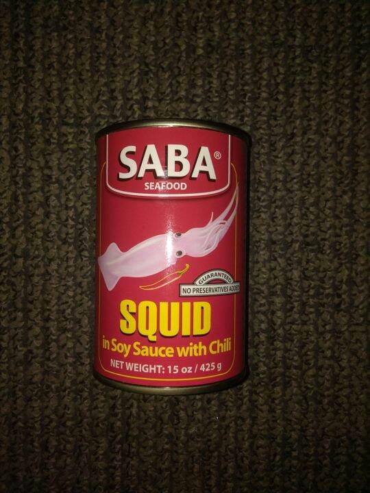 SABA Squid in Soy Sauce with Chili 425g | Lazada PH