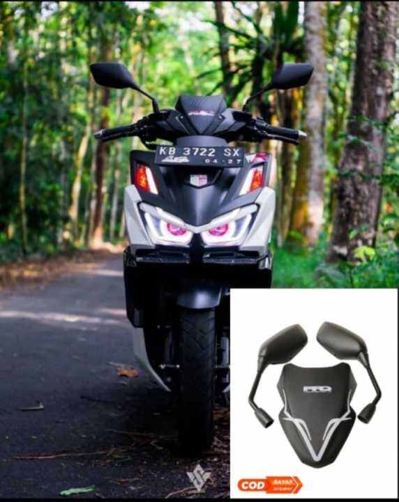 visor variasi all new Honda Vario 160 ABS plus kaca spion pcx hitam ...