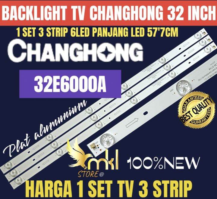 BACKLIGHT TV LED CHANGHONG 32" INCH 32E6000A BACKLIGHT TV LED 32" INCH | Lazada Indonesia