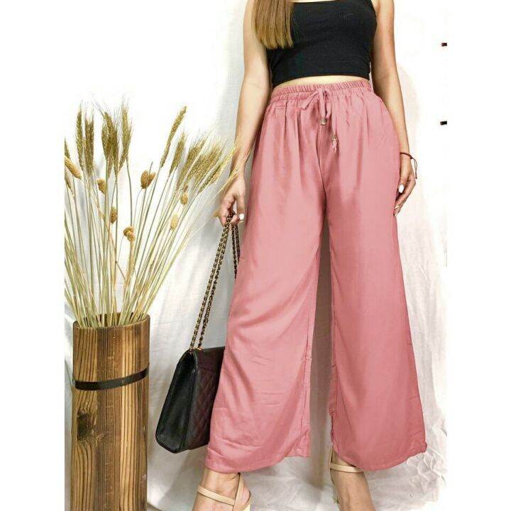 Challis square pants wide legs pants cullottes freesize | Lazada PH