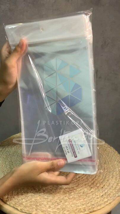 (ISI 100 LEMBAR) Plastik Display 20x25 cm 30s Mic Plastik Aksesoris ...