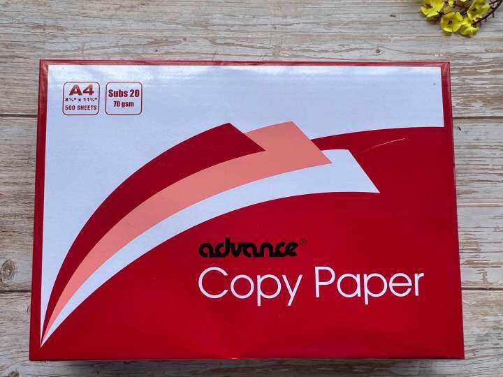Advance Copy paper Bond Paper 70gsm sub 20 A4 (1ream / 500 sheets ...