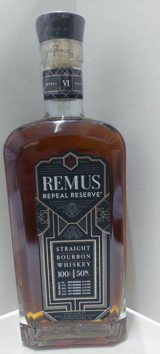 REMUS REPEAL RESERVE SERIES VI 50% ALC 100 PROOF BOURBON WHISKEY 750ML ...