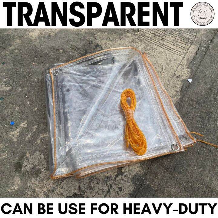 48x67 inches CUSTOMIZE Transparent Trapal "MAKAPAL" 100% WATERPROOF ...