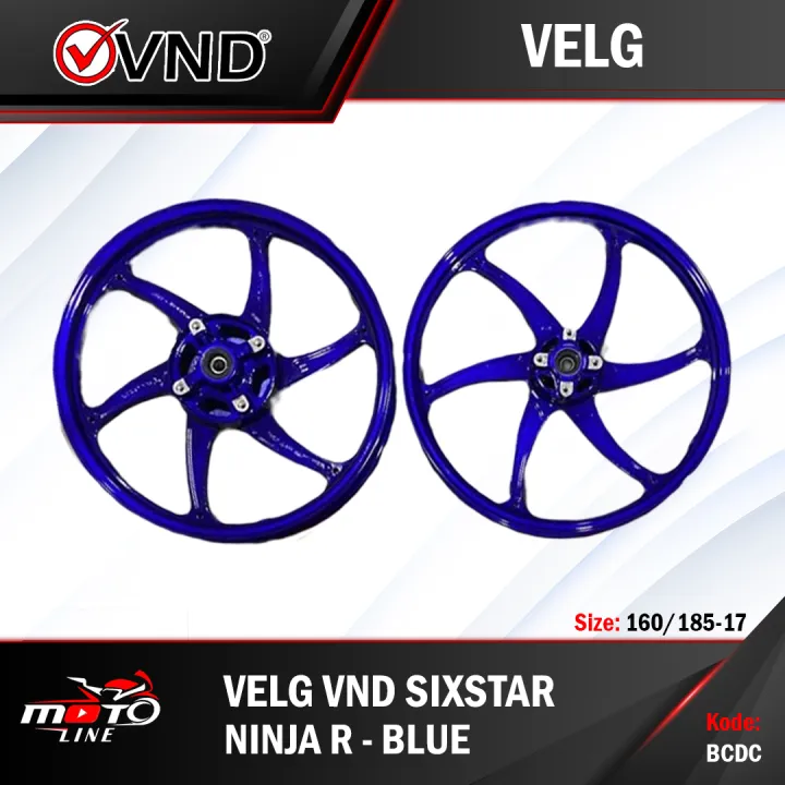 VELG VND SIX STAR NINJA R 160-185 RING 17 BIRU | Lazada Indonesia