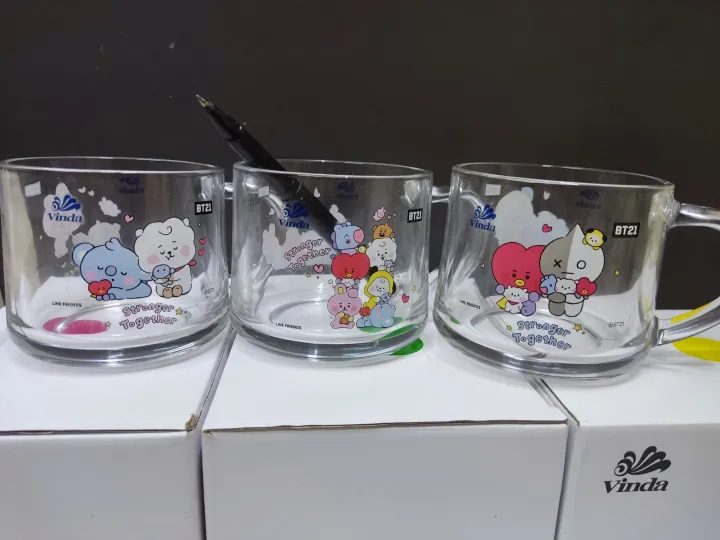 BTS BT21 Mug (Line Friends) 3 cups 1 set | Lazada