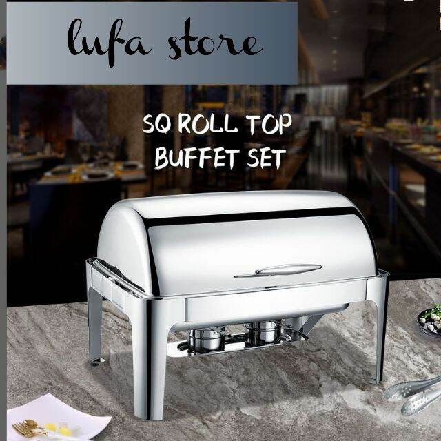 SQ ROLL TOP CHAFING DISH/ Buffet set food pan food tray Warmer serving ...