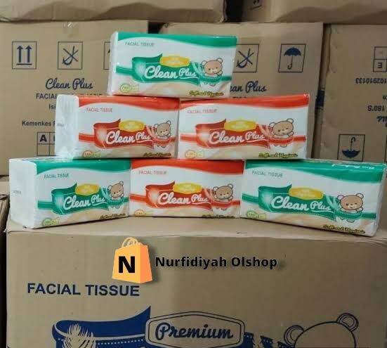 Clean Plus Facial Tissue 180 sheet 2ply. Tisu Kering | Lazada Indonesia