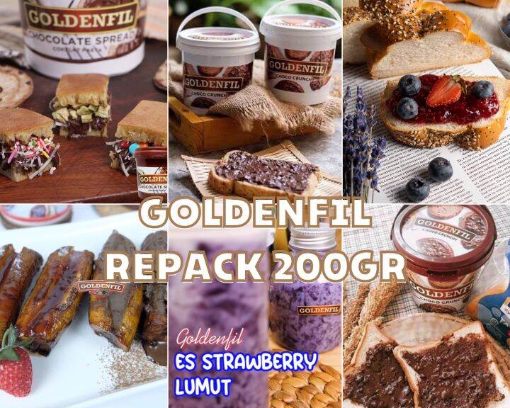 Goldenfil Selai Repack share in jar 200 gram selai roti dan cake ...