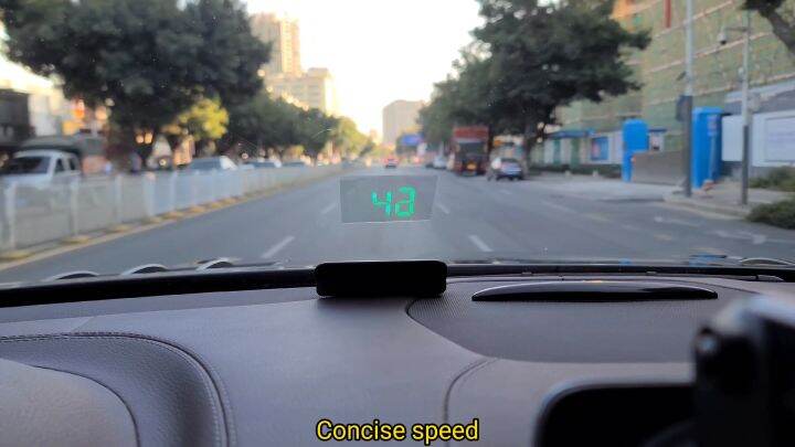 Hud Displays Car Speed And Warning M1 Uses GPS To Connect Via USB Port - No OBD Port Needed For ...