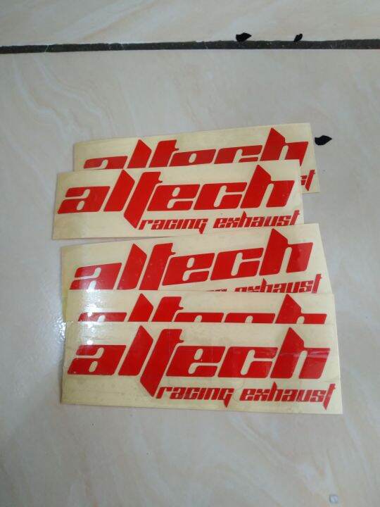 CUTTING STICKER ALTECH RACING EXHAUST | Lazada Indonesia