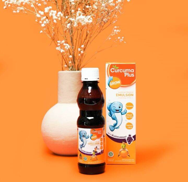 Curcuma plus grow emulsion vitamin penambah nafsu makan anak 200ml ...
